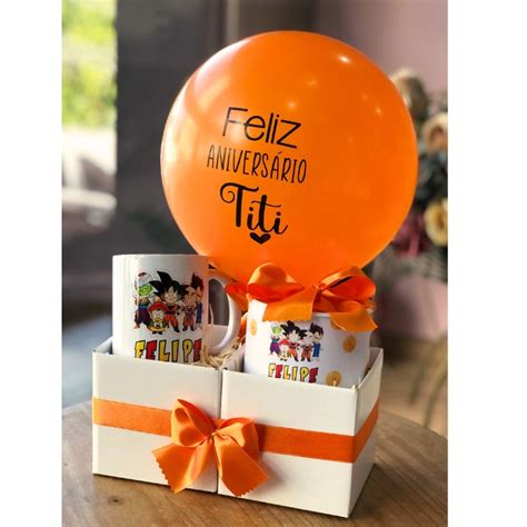 Cesta Infantil Caneca Dragon Ball Borgê Presentes Personalizados