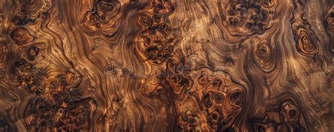 A Premium Walnut Burl Wood Backdrop Featuring Deep Dark Tones And Intricate Grain Patterns