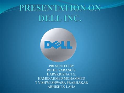 20567749 Dell Company Presentationpptx Free Download