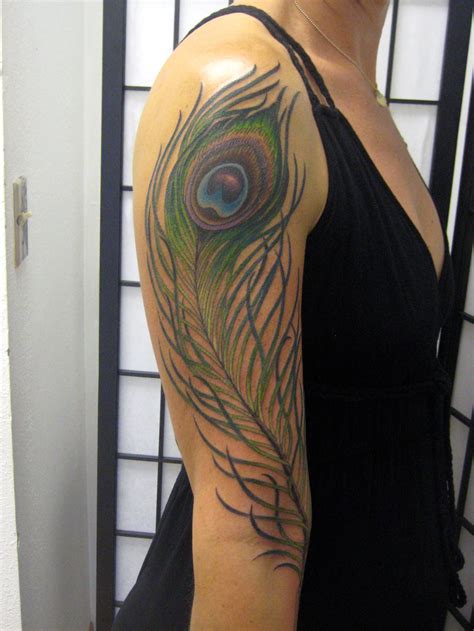 ~peacock Feather~ Peacock Feather Tattoo Feather Tattoos Arm Sleeve