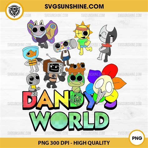 All Dandys World Characters Png Dandys World Game Png File
