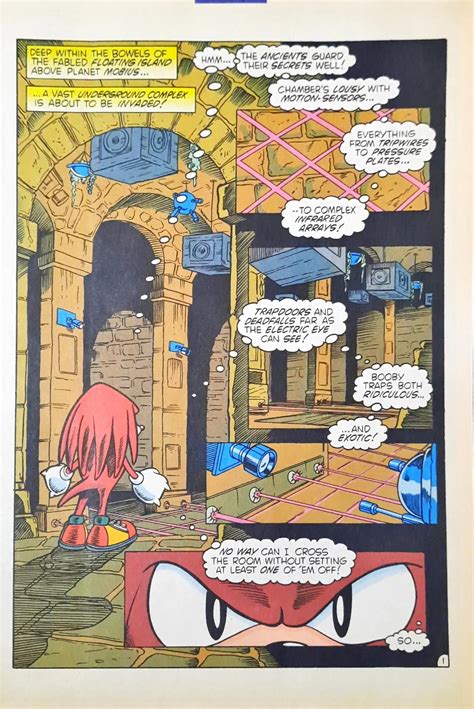 Sonics Friendly Nemesis Knuckles 1 Of 3 Archie Comics Adventure Se