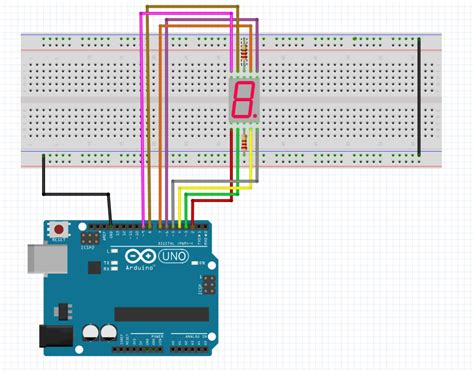 [4주차 스터디] 아두이노 led 7 segment lcd 제어하기 with c