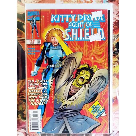 Kitty Pryde Agent Of Shield 3 Marvel Comic Book Vf 1998 X Men Shadowcat