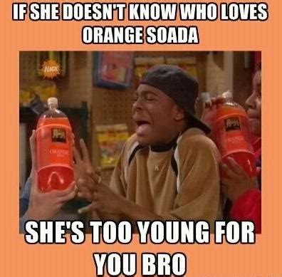 Two People Are Holding Orange Sodas In Their Hands And The Caption Says