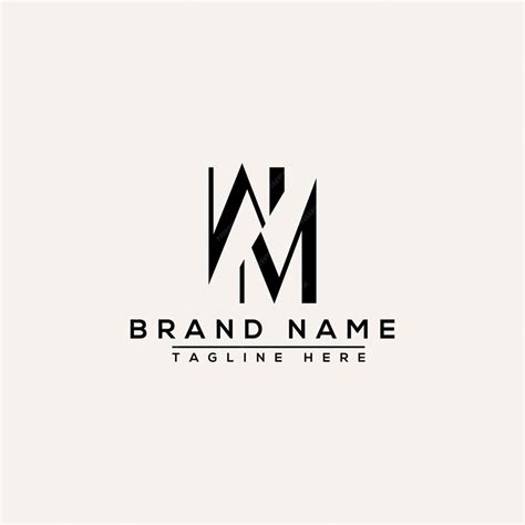 Premium Vector Wm Logo Design Template Vector Graphic Branding Element