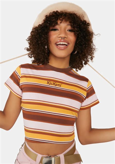 Kickers Striped Ringer Tee Multi Dolls Kill