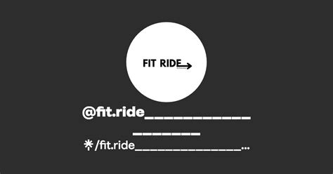 Fit Ride Facebook Tiktok Linktree