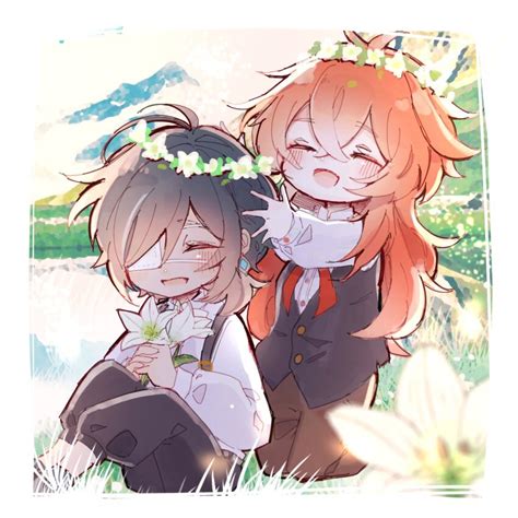 Grnl Gnsn Diluc Genshin Impact Kaeya Genshin Impact Genshin