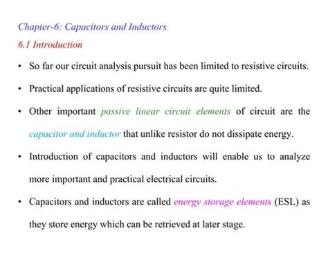 Chapter 6pptx Linear Circuit Analysis Capacitor Ppt