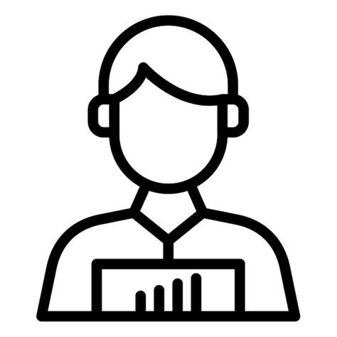 Premium Vector Research Analyst Male Vector Illustration