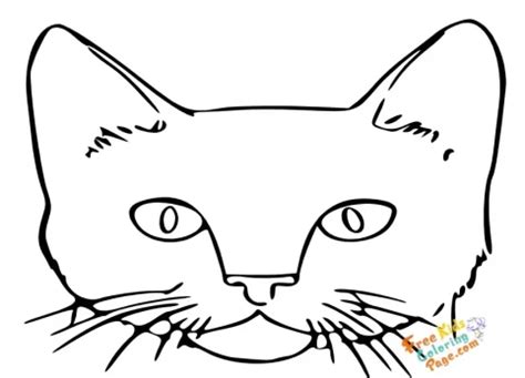 Cat Face Coloring Page 7 Thousand Cat Face Coloring Pages