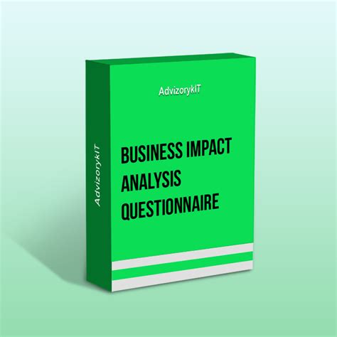 Business Impact Analysis Questionnaire Empowering Decisions With Ai