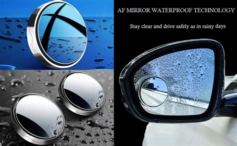 Z Onemart 2pcs Blind Spot Car Mirror 2 Round Rear View