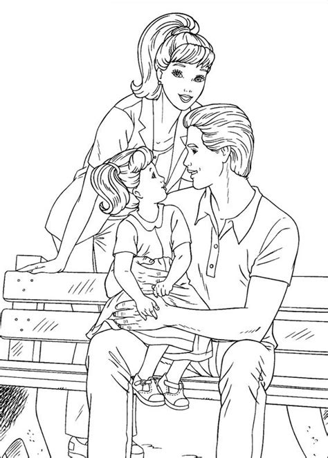 Barbie Con Ken Para Colorear Imprimir E Dibujar Coloringonly Com