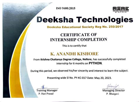 Graduated With Python Certificate Anand Kishore Kalthuri Posted On The Topic Linkedin