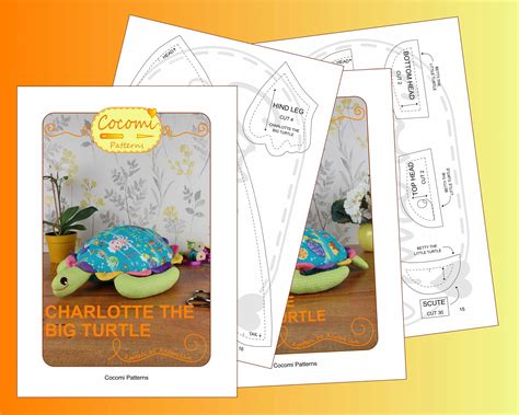 Soft Turtle Sewing Patterns Soft Toy Pdf Sewing Pattern And Tutorial