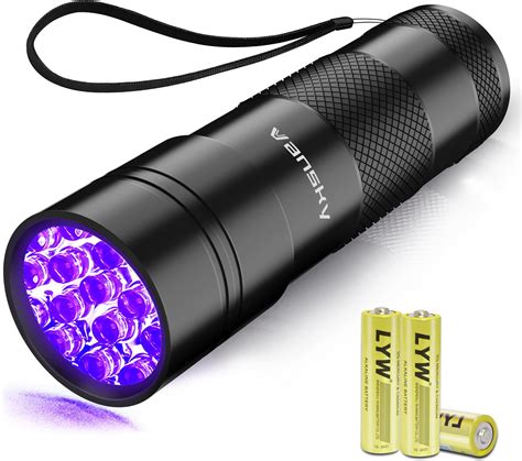 Vagocom Led Blacklight Uv Flashlight Portable 9led 395nm Black Light