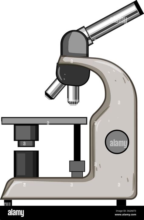 Magnification Microscope Cartoon Vector Illustration Stock Vector Image