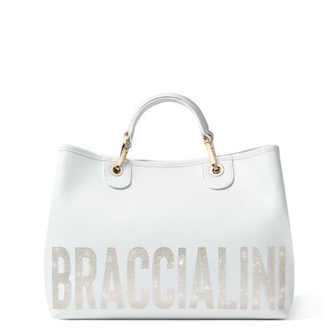 Borsa A Mano Beth Special Bianco Bianco Braccialini