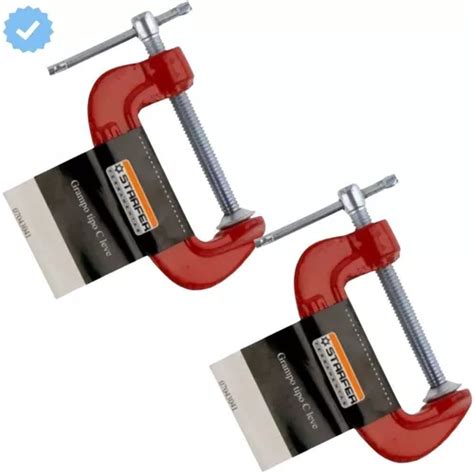 Grampo Tipo C Sargento Leve 3 Polegadas Ferro Fundido 2 Unid Mercadolivre