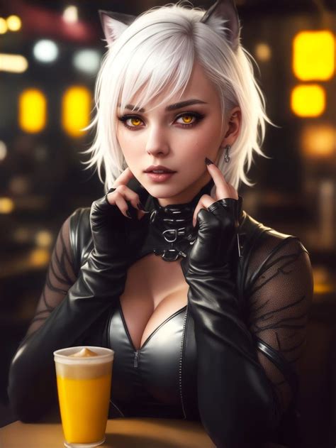 2 Pics Of First Date☕ Cyberpunk Girl First Date Girl
