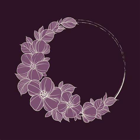 Circle Floral Border Design 282 Thousand Flower Circle Border
