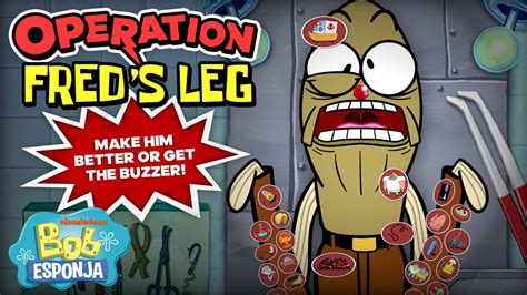 Bob Esponja Operación La Pierna De Fred 🦵 Cada Vez Que Fred Se Lastimó La Pierna Español