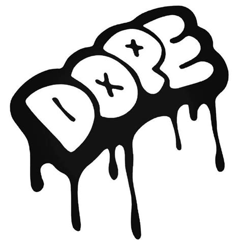 Dope 1 Decal Sticker Decalfly