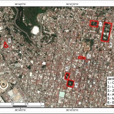 Mapa De La Ciudad De Oaxaca De Juárez Oaxaca México Donde Se