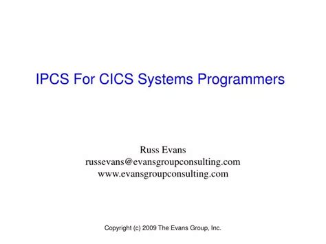 Ppt Ipcs For Cics Systems Programmers Powerpoint Presentation Free Download Id279836