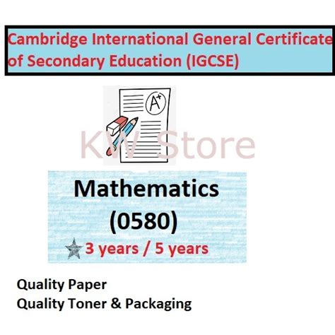 🌟printed🌟 Cambridge Igcse Mathematics 0580 Core And Extended 2017
