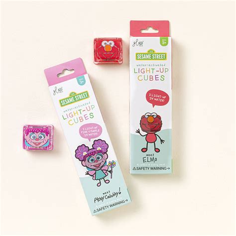Uncommon Goods 4 Elmo Cubes And 4 Abby Cubes Sesame Street Glowing