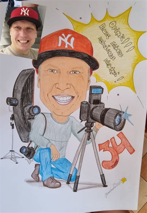 Saržskarikatūra Neparastas Dāvanas Meistardarbslv