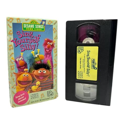 Sesame Street Sing Yourself Silly Vhs Tape 1990 Home Video Movie