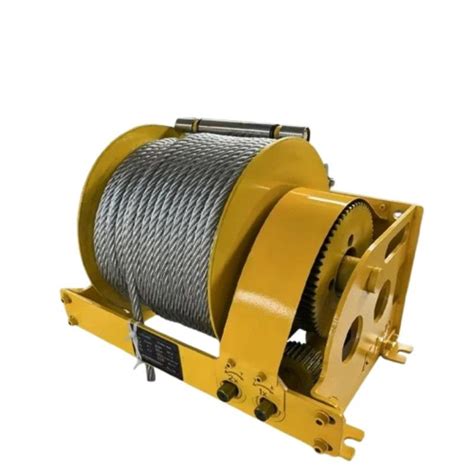 Hand Cranked Dual Speed Winch Versatile Efficient Industrial Lifting
