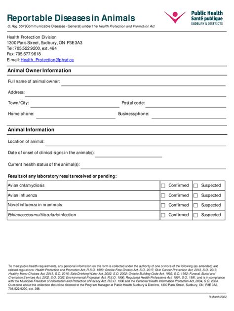 Fillable Online List Of Reportable Diseases City Of Toronto Fax Email Print Pdffiller