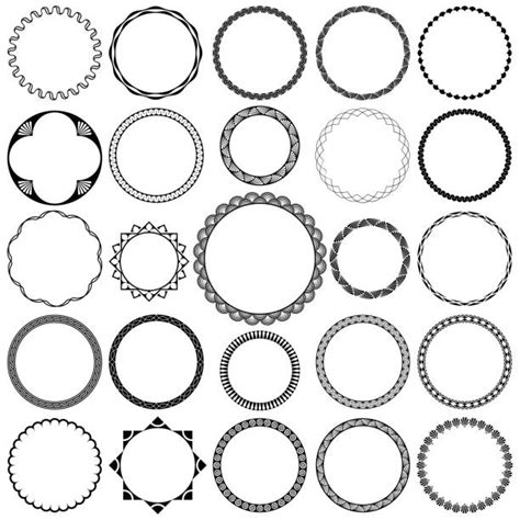Fancy Circle Border 89 Thousand Decorative Circular Borders