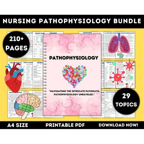 Pathophysiology Study Guide 210 Pages Bundle Pathophysiology Notes