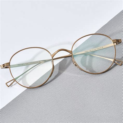 Fonex Pure Titanium Glasses Frame Men Retro Round Vicedeal
