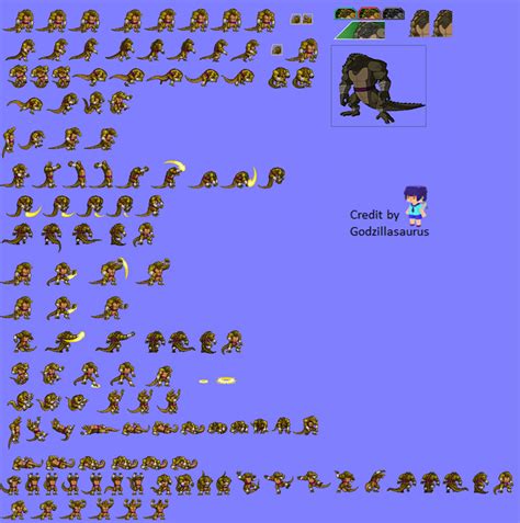 Leatherhead Sprite Sheet Tmnt 2003 By Teppyprimebygodzilla On Deviantart