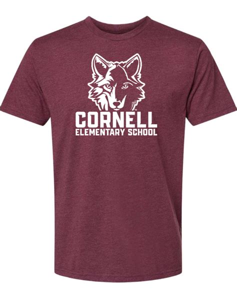 Cornell Fall Winter Adult Unisex T Shirt Wolf Design Fabricated Customs