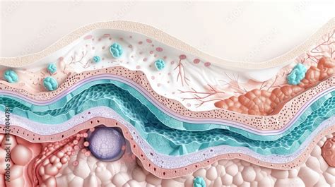 National Scleroderma Awareness Month Medical Illustration Showing