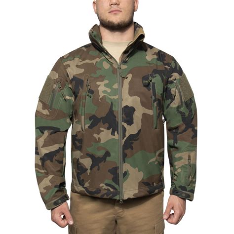 Mens Concealed Carry Water Resistant Soft Shell Tactical Jacket Woo