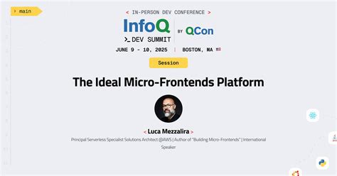 Infoq The Ideal Micro Frontends Platform Micro Frontends Can Unlock