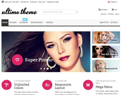 Top Responsive Premium Store Ecommerce Magento Themes