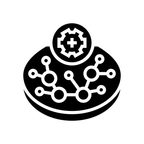 Tissue Engineering Biomedical Glyph Icon Vector Illustration 26117319