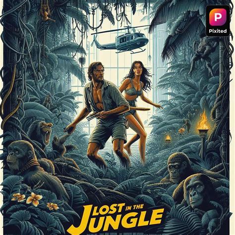Lost In The Jungle Movie Poster In The Style Of Bob Peak Pixited