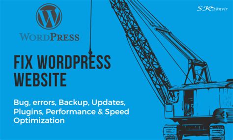 Fix Your Wordpress Website Bug Error Optimization And Any Technical Issues By Sktanvir1 Fiverr