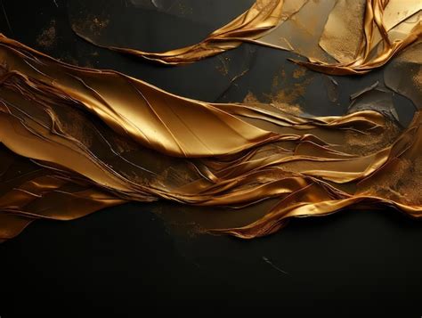 Premium Photo Design A Dark Golden Background Subtle Textures Or